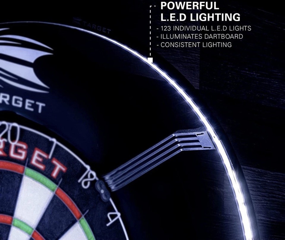 Target Corona Vision Dartboard Light 360 Degree LED Surround Dart Board ...