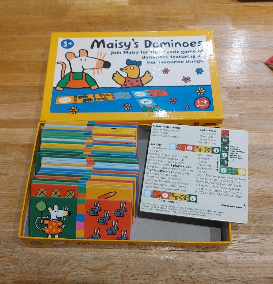 2 Sets Dominoes - Maisy and A Generic Pack, Each 28 Cards in Good ...