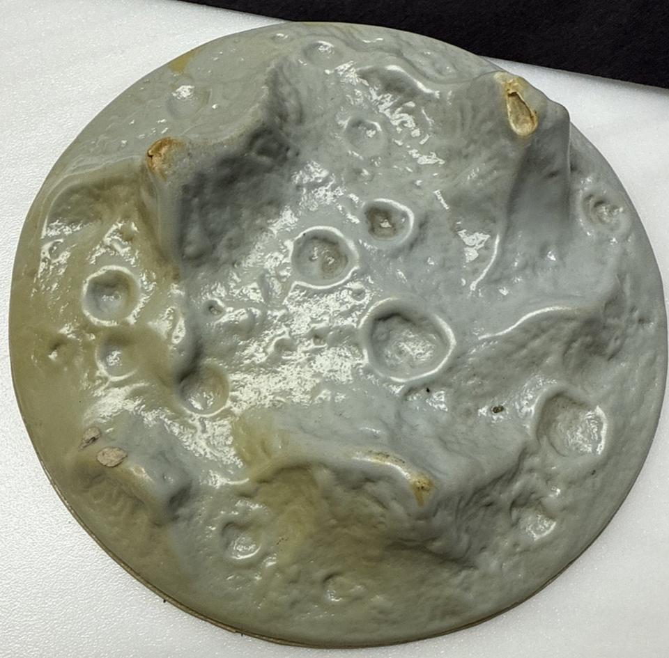 Vintage Replogle Globe Moon Metal Adler Bank Lunar Stand Chicago As Is ...