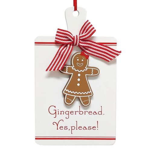 Gingerbread Lane Yes Please Wall Decor 6" | eBay