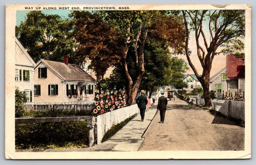 Way up along West End. 1927 Provincetown, Massachusetts Postcard | eBay