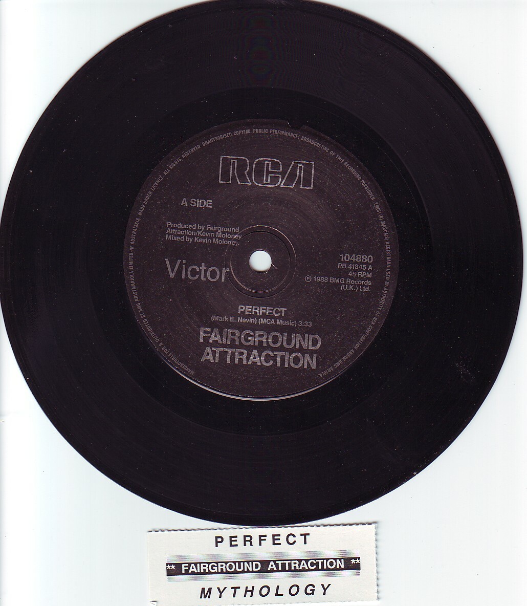FAIRGROUND ATTRACTION Perfect 7" 45 rpm vinyl record NEW + juke box ...