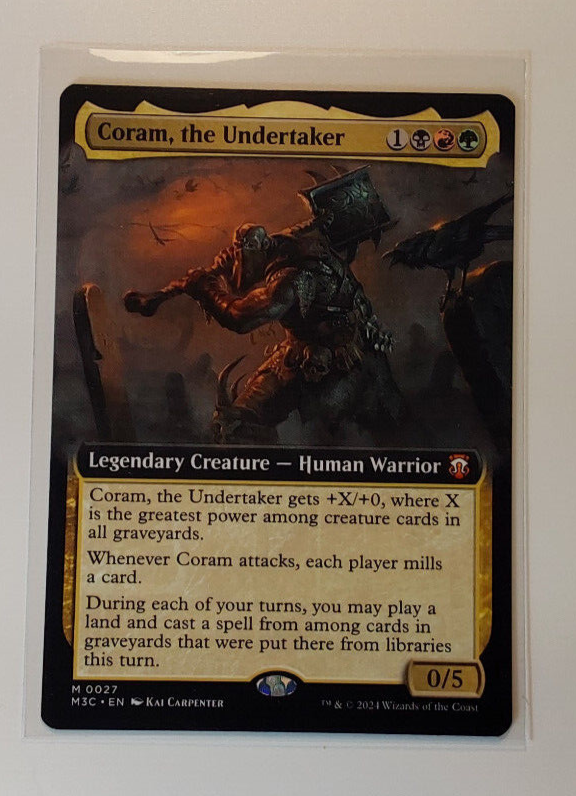 Coram, the Undertaker 0027 Extended Art - MH3 - MTG | eBay