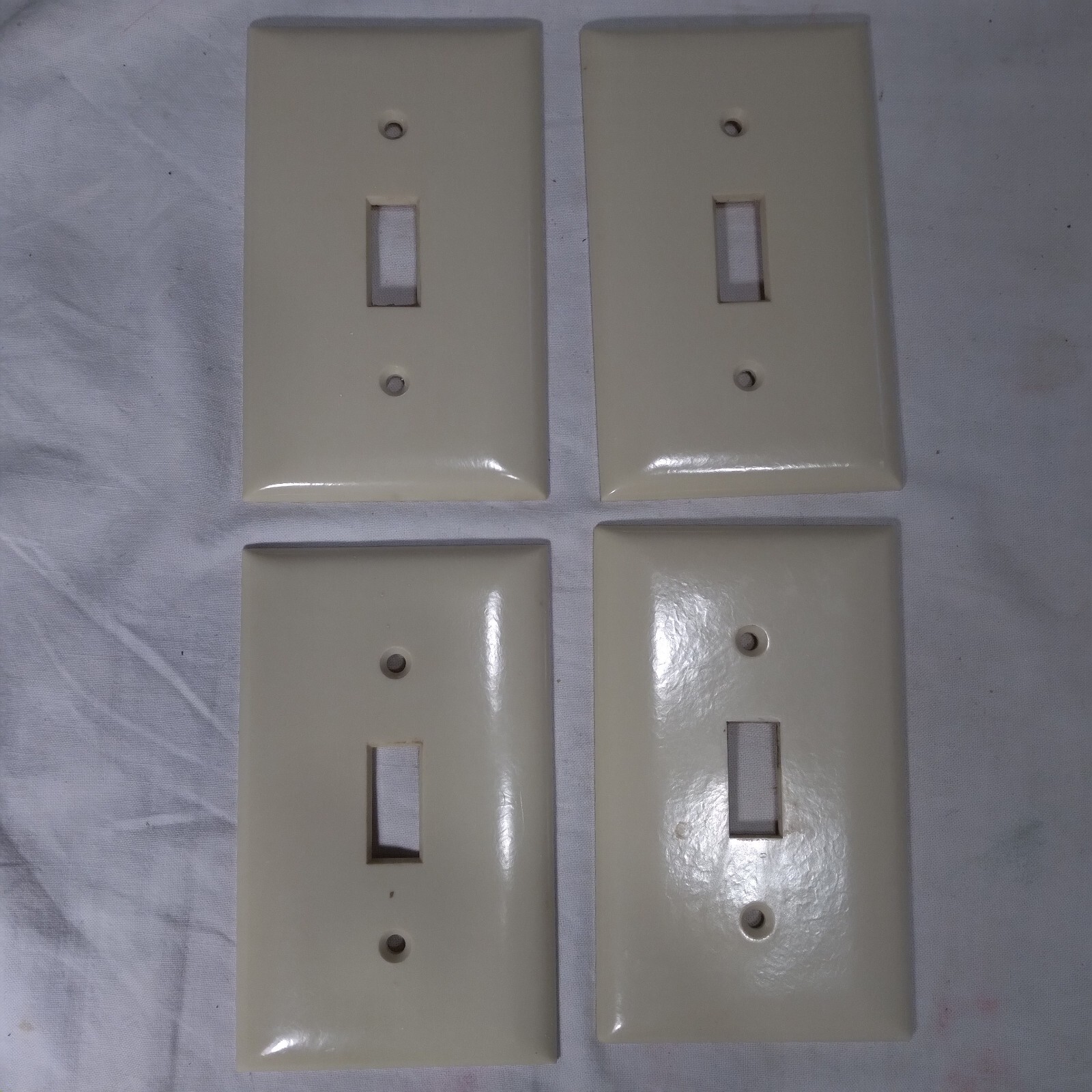 P&S Light Switch Cover Wallplate Plastic Set Of 4 Toggle | eBay