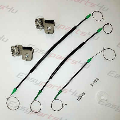 Window Regulator Cable SET with metal clips for Front Left door fits ...