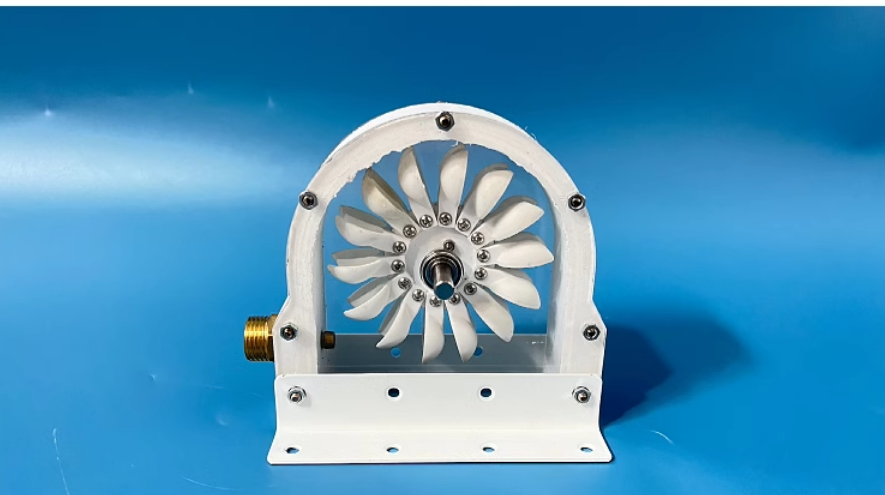 100-300W Pelton Wheel Hydroelectric Power Water Turbine DIY Hydropower ...