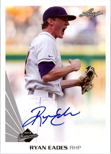 2013 Leaf Memories Autographs #RE1 Ryan Eades Auto | eBay