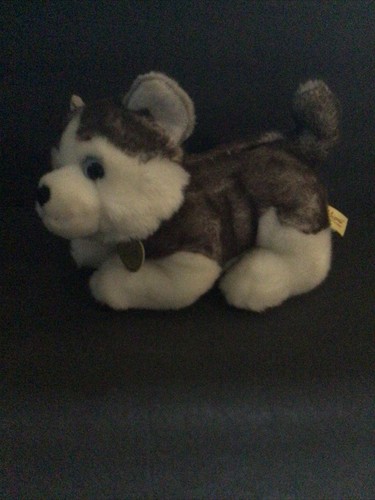 Miyoni Tots Aurora Husky Gray Wolf White Puppy Dog Plush Stuffed Toy 9 ...
