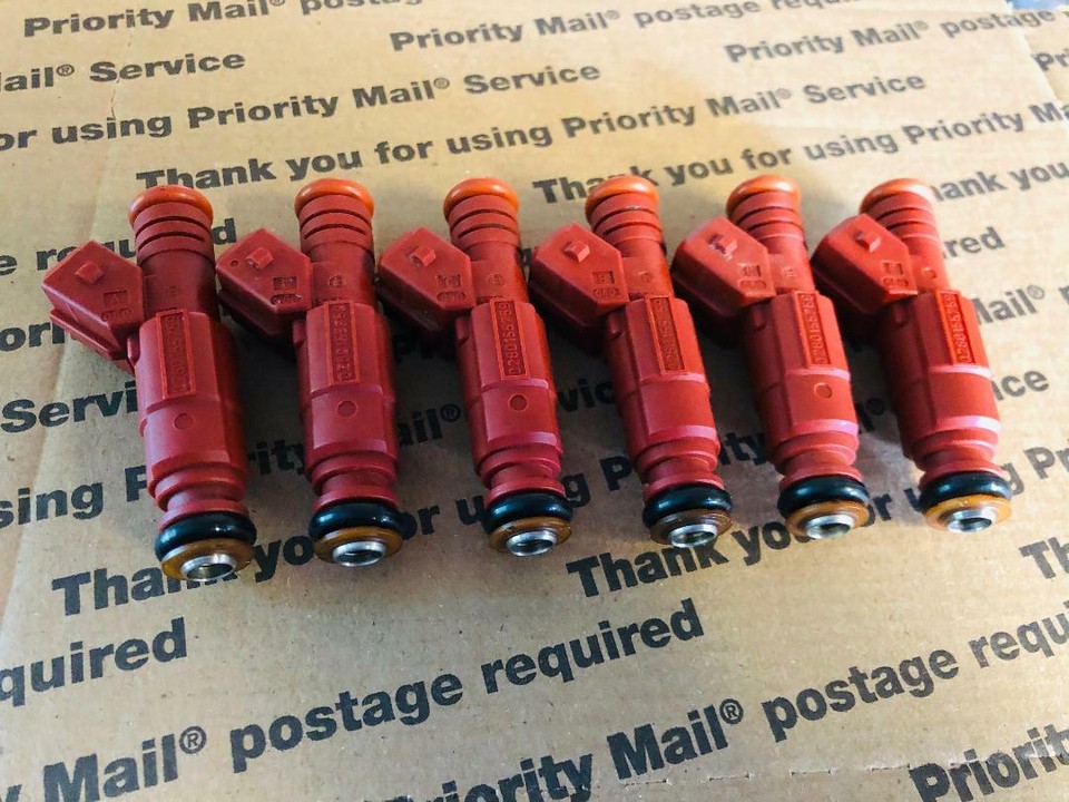 6 - BOSCH 30lb Fuel Injectors VW VR6 Porsche 911 BMW M3 M30 E30 E28 E36 ...