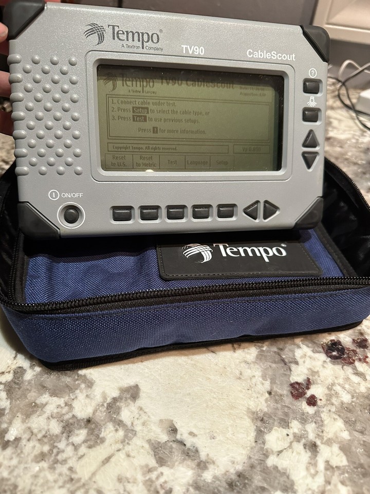 Tempo CableScout TV90 Coax CATV TDR Cable Tester w/ STD Option USA W ...