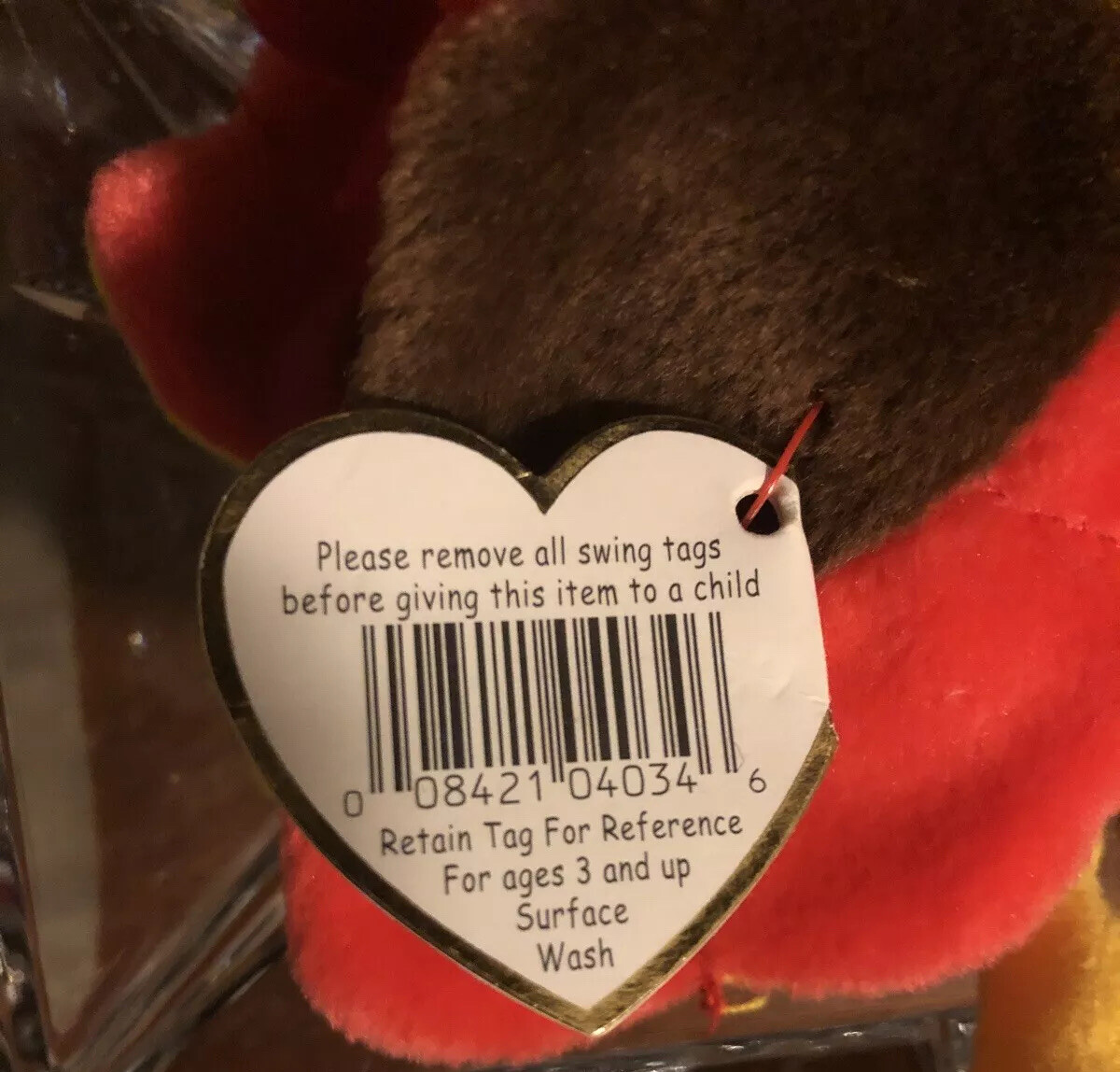 The Beanie Baby Collection Original Baby Gobbles TY Turkey Plush ...