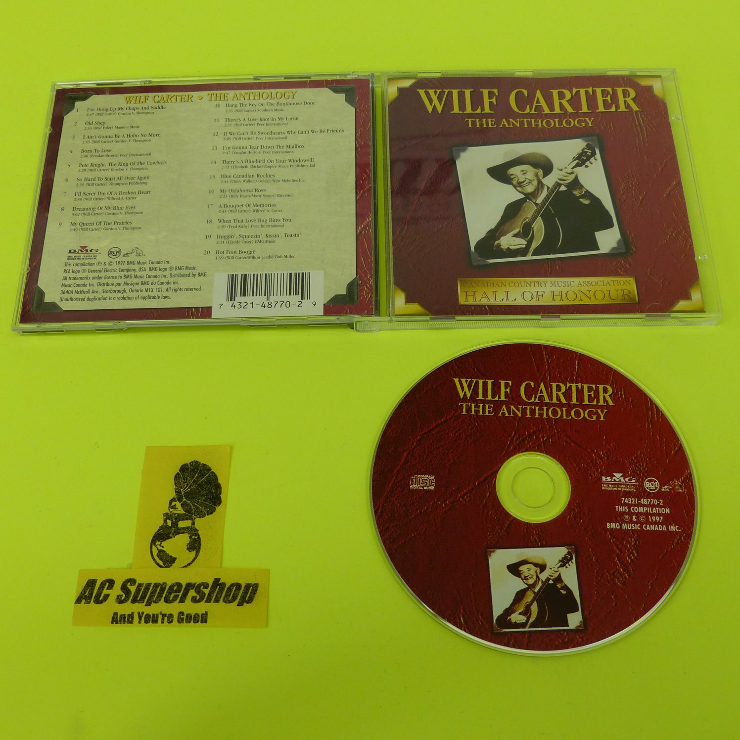 Wilf Carter The Anthology - Canadian Country Music Association Hall Of ...