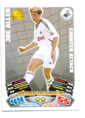 2011/2012 Topps Match Attax Common Card - 282 - Joe Allen - Swansea ...
