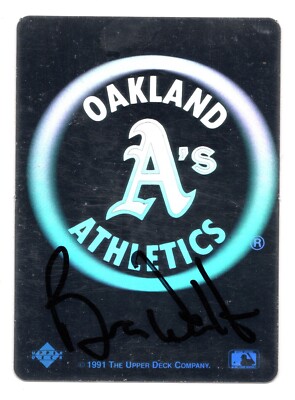 Bruce Walton Autograph On A 1991 Upper Deck Logo - Oakland Athletics | eBay