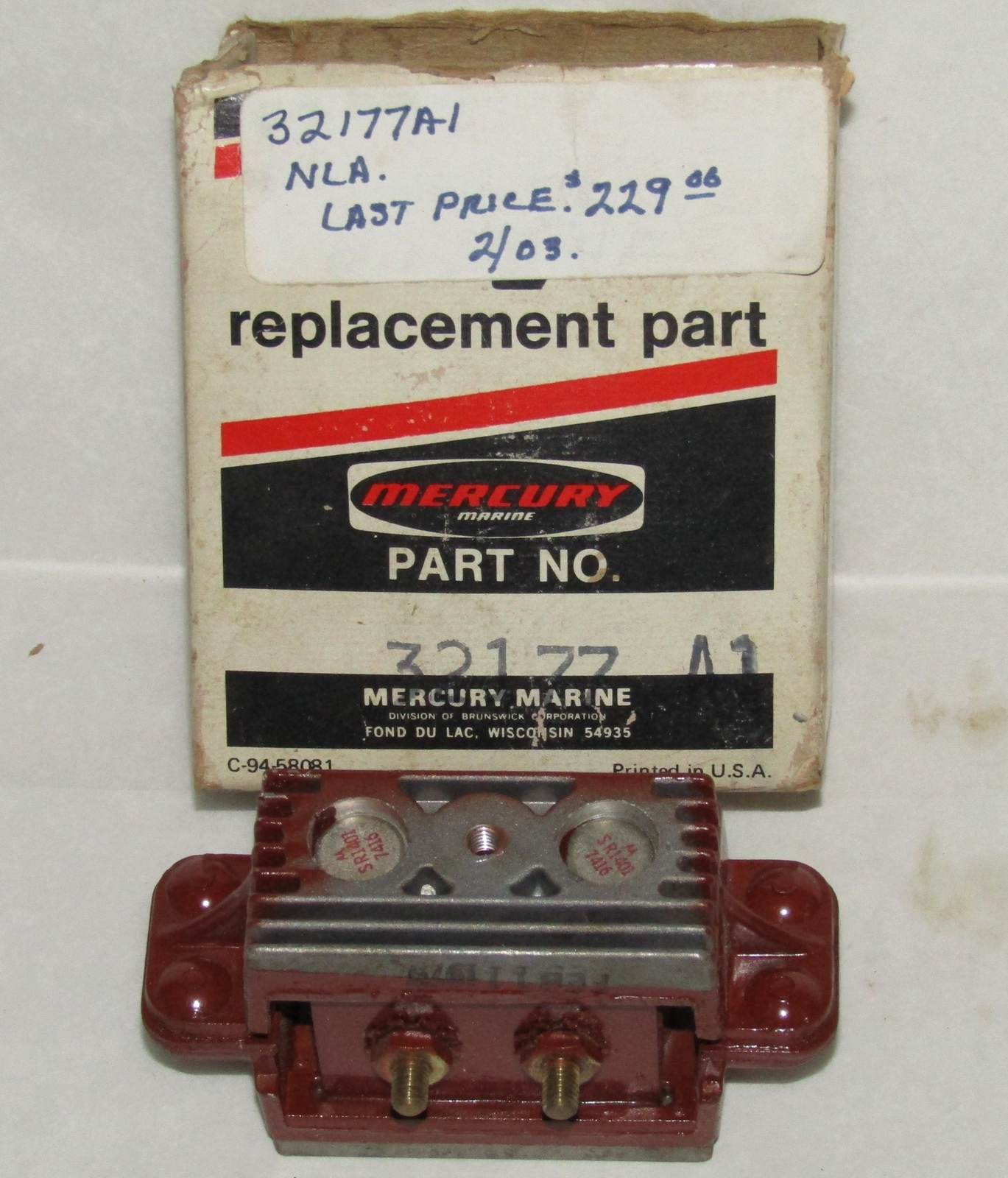NEW MERCURY MARINE BOAT RECTIFIER PART NO. 32177A 1 | eBay