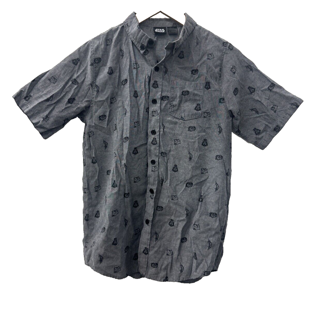 Star Wars Button Shirts Chibi Sith Galactic Empire Star Wars Pattern