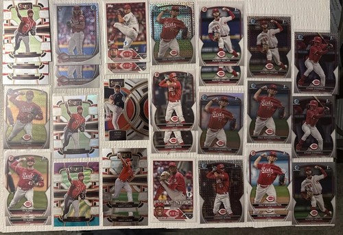 40 Card Lot Cincinnati Reds Rookies & 1st Bowman,select Rhett Lowder ...