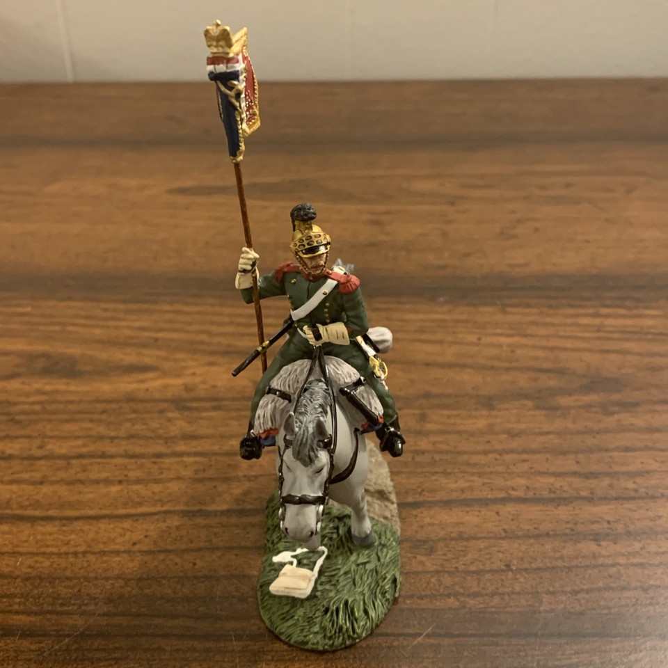 W. Britain 36030 Napoleonic Waterloo French 4th Lancers Guidon Bearer ...