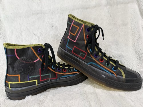 Converse Chuck Taylor Size 8 Men/10 Women Black Multicolor High Top ...