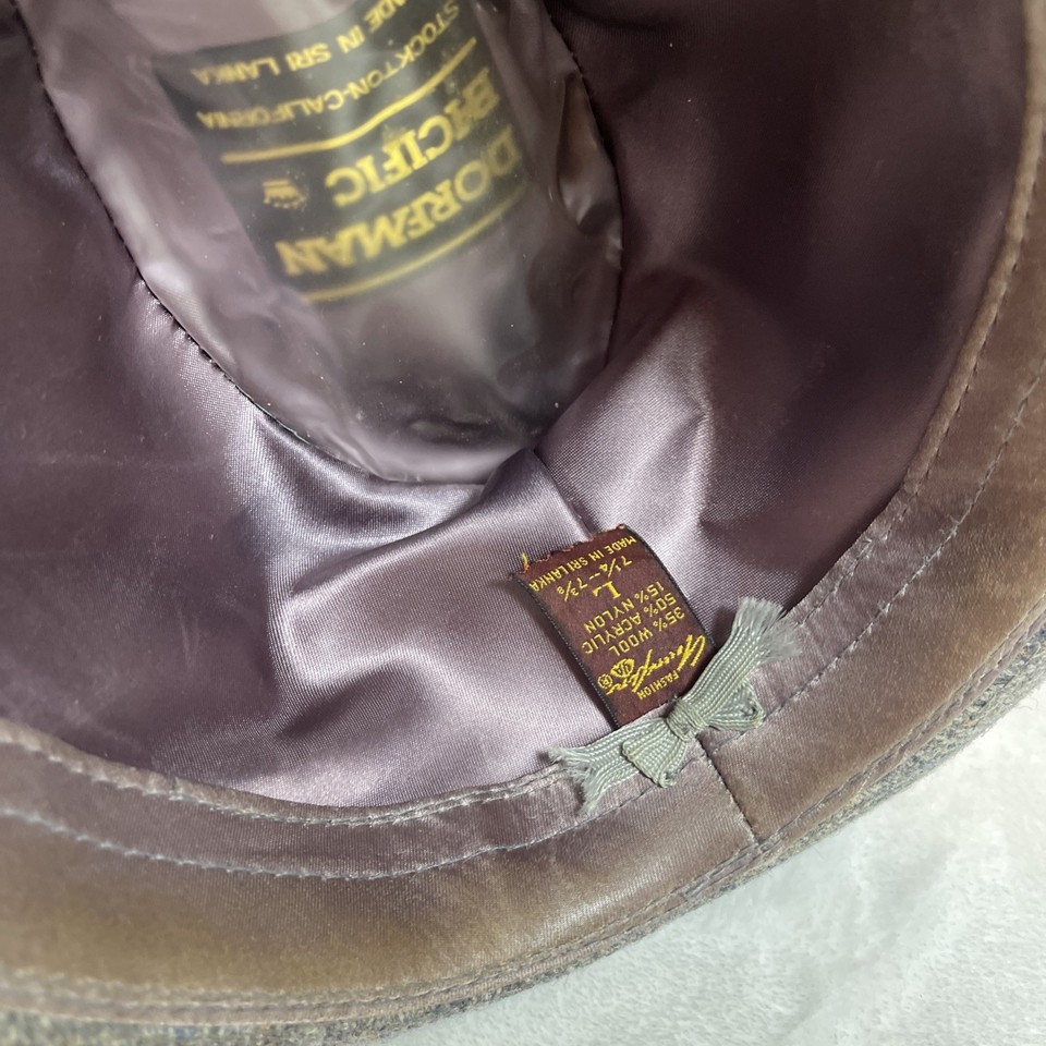 Dorfman Pacific Stockton Trilby Wool Blend Tweed Fedora Hat Gray Adult ...