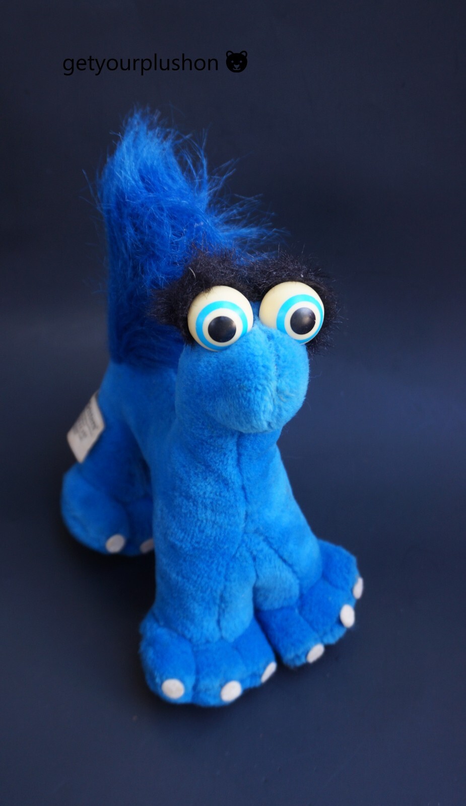 VINTAGE 1986 ALPHA CRITTERS BLUE LETTER H 8" PLUSH * RARE | eBay