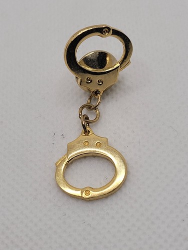 Gold Tone Handcuffs Lapel Pin | eBay