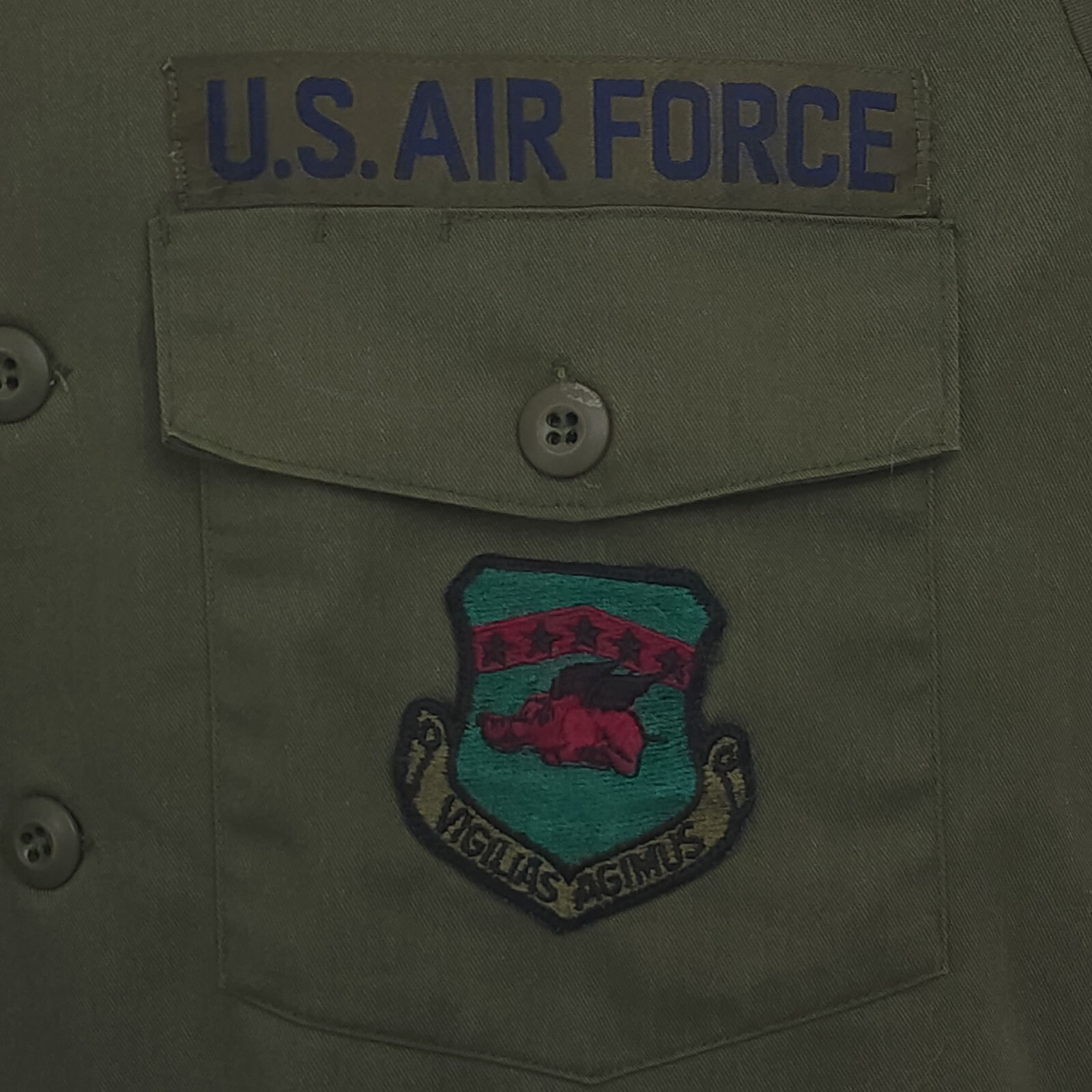 Vintage 1960s US Air Force Vietnam War OG-507 L Short… - Gem