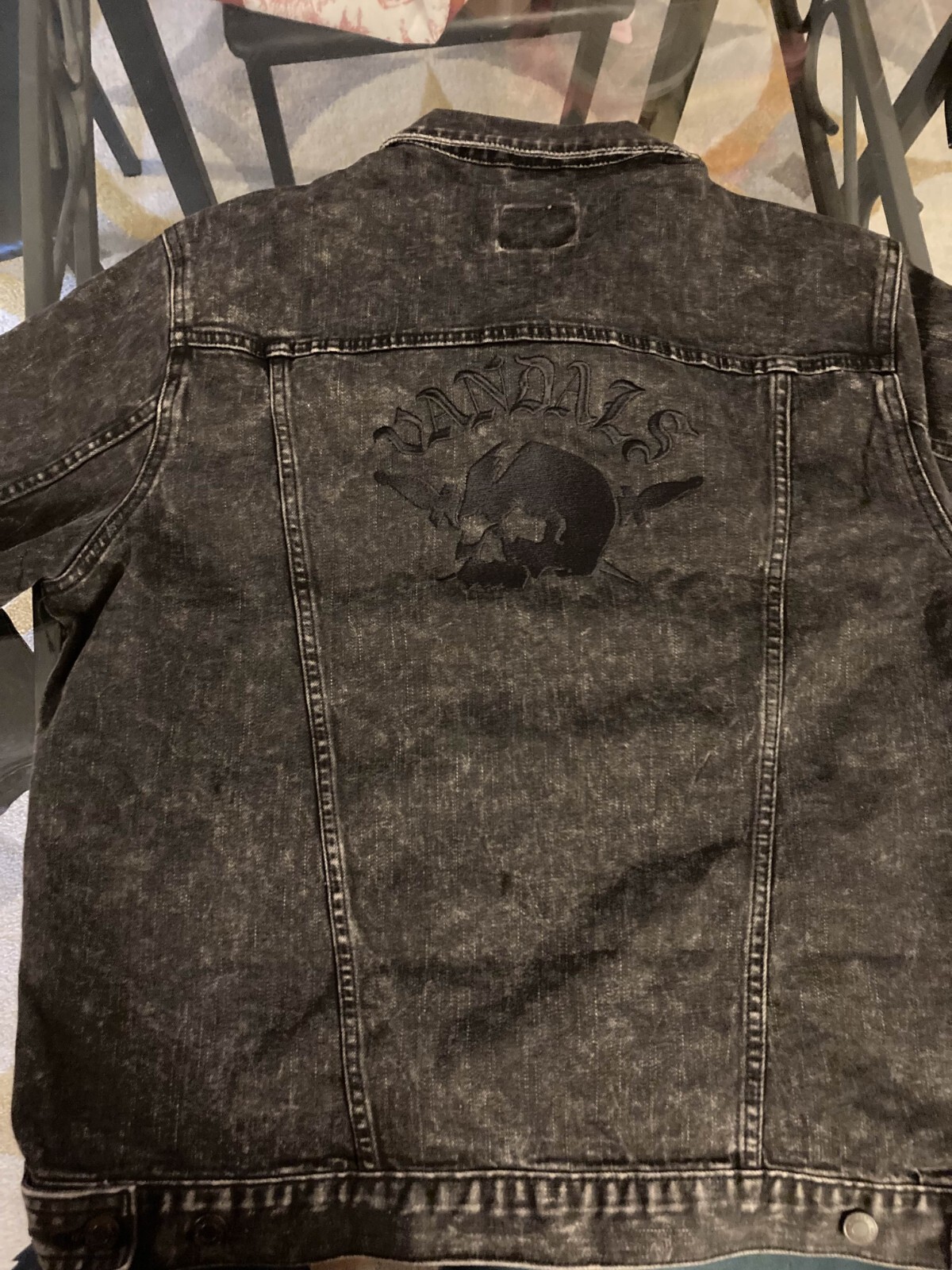 The Bikeriders 2024 Vandals Denim Authentic Movie Themed Jacket Black ...