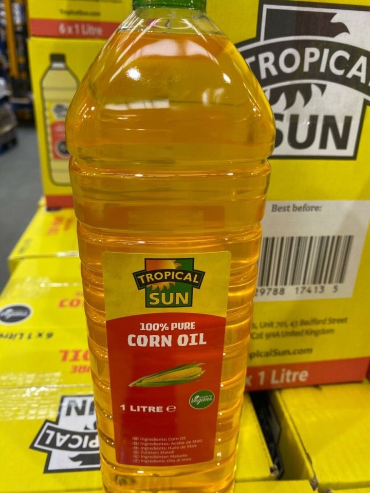 Tropical Sun Corn Oil - 1L Bottle | Pack of 6 | eBay