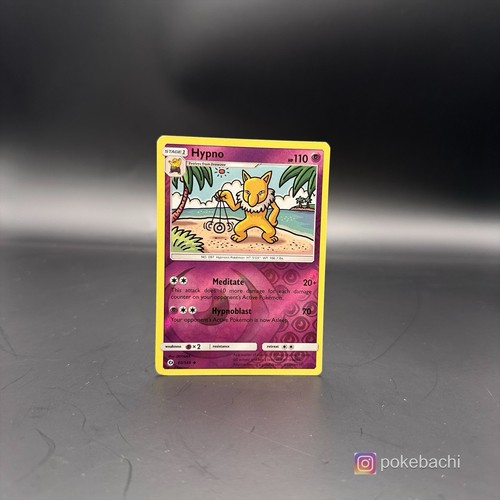 Pokemon TCG - Hypno Sun & Moon Base Set 60/149 Reverse Holo Uncommon ...
