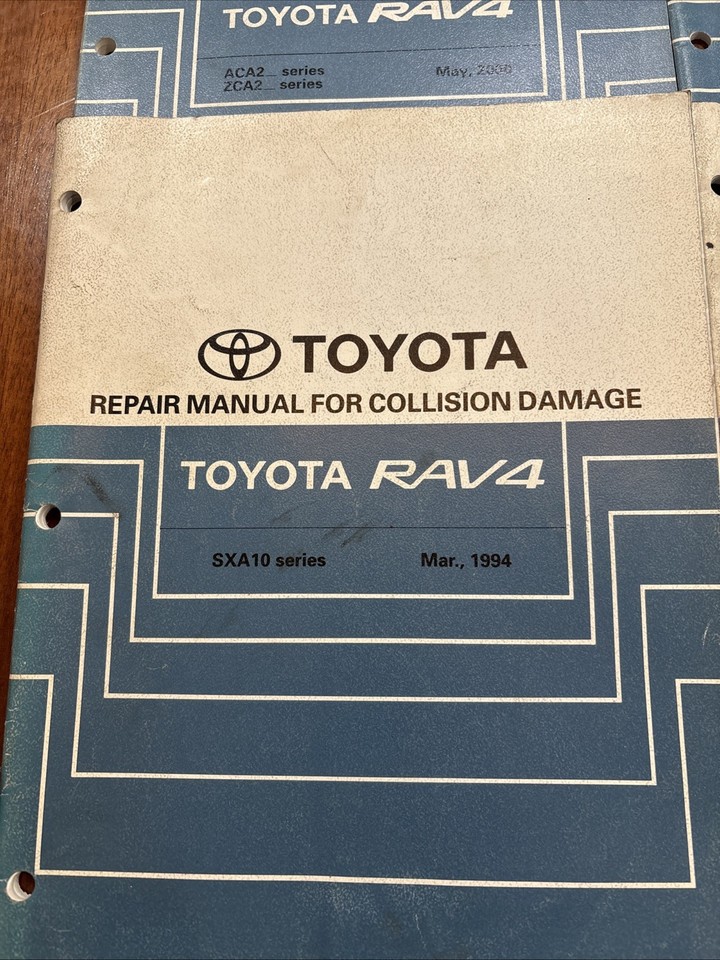 Toyota RAV4 Workshop Repair Manuals Collision Damage Repair Manual ...