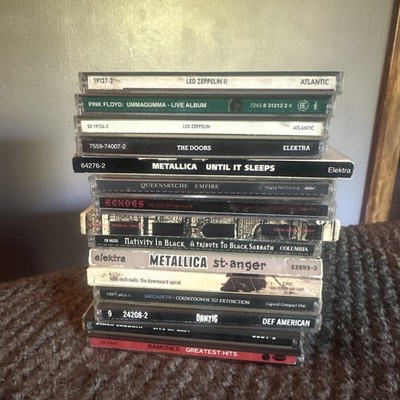 Rock & Metal 15 CD Lot Nine Inch Nails Led Zeppelin Ramones Danzig ...