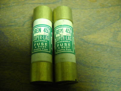 LOT OF 2 New Buss Bussmann Fuse REN 45 REN45 45A 45 Amp A | eBay