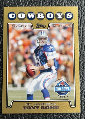🔥TONY ROMO 2008 TOPPS GOLD PRO BOWL #'d /2008!🔥COWBOYS! | eBay