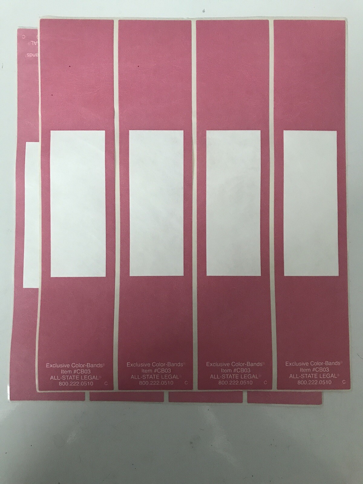 Legal Color Bands File Folder Handles - 60 Pink Handles (Jazz Bands) | eBay