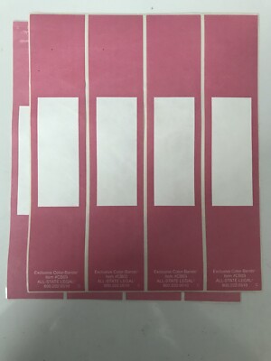 Legal Color Bands File Folder Handles - 60 Pink Handles (Jazz Bands) | eBay