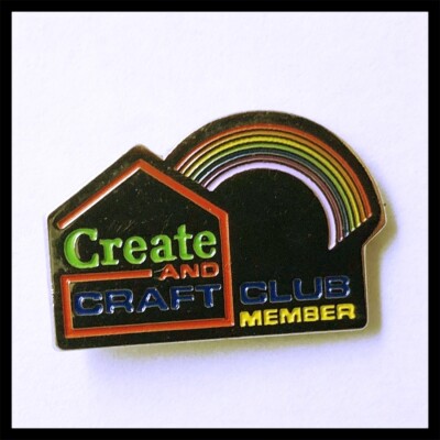 Create and Craft Club Member Pin Badge | eBay UK