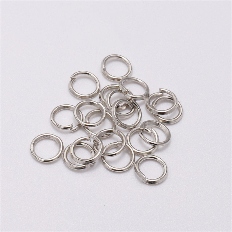 1000Pcs Strong Open Jump Rings Unsoldered Loop DIY Findings 4~8mm Pick ...