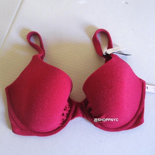 Victorias Secret Swim 38DDD Shimmer Pink Icon Push Up Bikini Top nwt | eBay