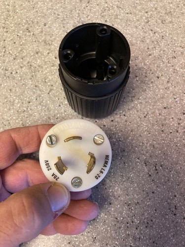 Bryant 20A 250V Hubbell Style Male Locking Plug L6-20 NEW made in USA ...