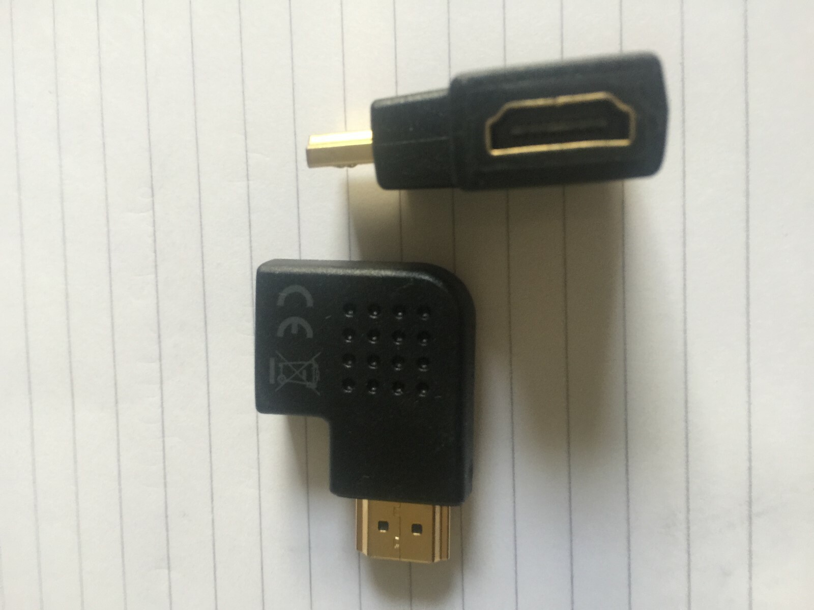 HDMI 90 degree Corner Adapters x2 | eBay UK