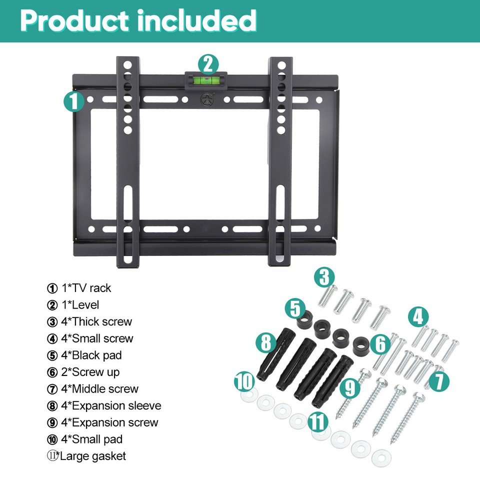 Universal Table TV Stand Bracket Mount Base for 26-70" Screen ...