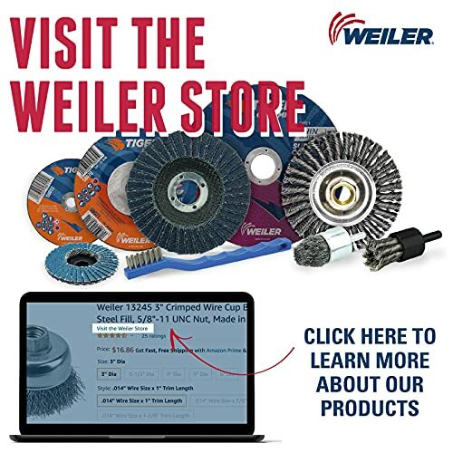 Weiler 56490 Mandrel for Type 1 Cutoff Wheels 1/4" Diameter Shank 3/8 ...