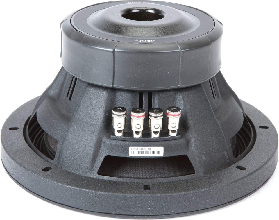 Alpine S-W10D4 10" Type S Car Audio Subwoofer with Absolute SS10 Custom ...