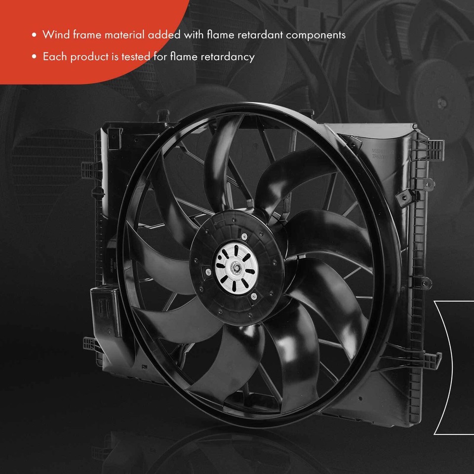 A-Premium Cooling Fan Assembly with Brushless Motor for Mercedes-Benz ...