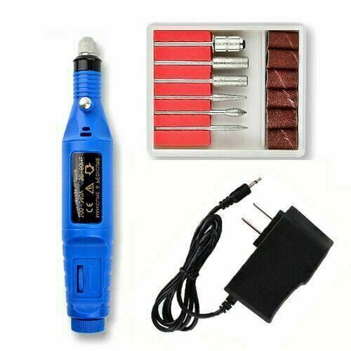 Portable Acrylic Manicure Pedicure Electric Nail File Art Drill File ...