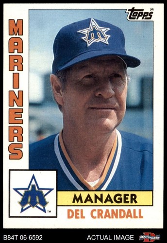 1984 Topps #721 Del Crandall Mariners MANAGER 7 - NM | eBay