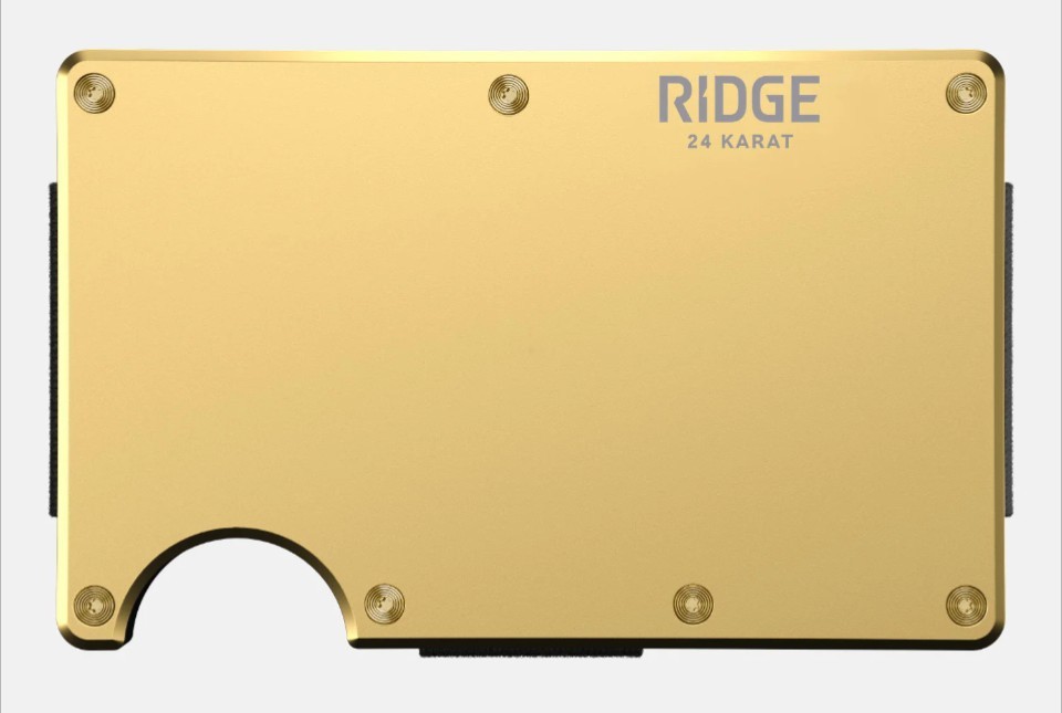 Ridge 24K Gold Wallet - Limited Edition! Authentic! | eBay