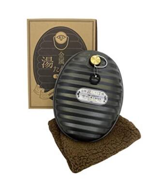 Japan popular YUTANPO Steel Hot Water Bottle 2.4L with Bag Body Warmer ...
