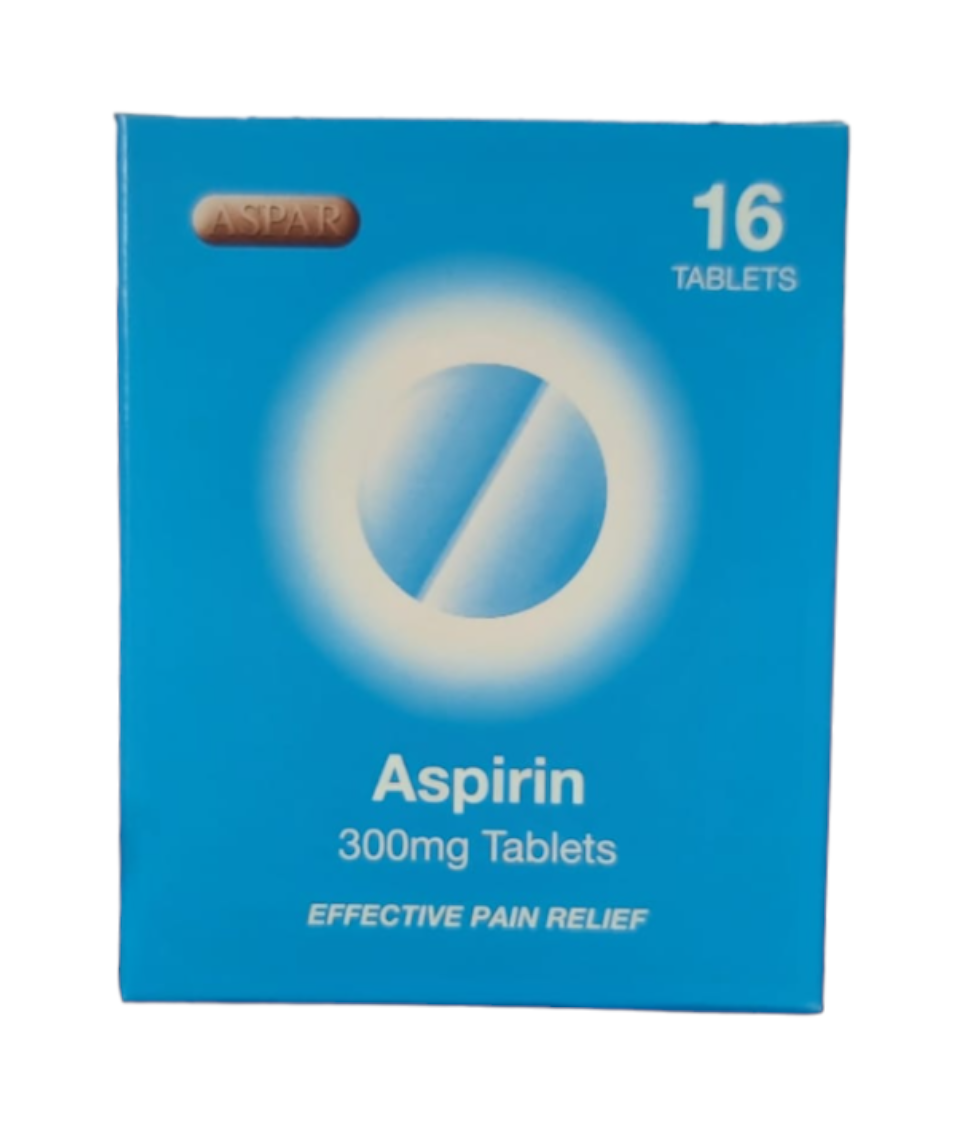 Asprin 300mg Tablets For Headache Fever Migraines Pain Relief Aspirn "2 ...